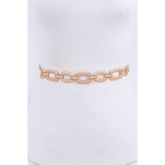 Accessories | Textured Iconic Chain Gold Belt | Poshmark